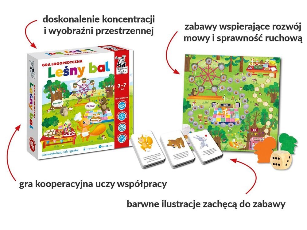 Kapitan Nauka Gra Logopedyczna Leśny bal GR0517 > Sklep internetowy z zabawkami, zabawki dla ...